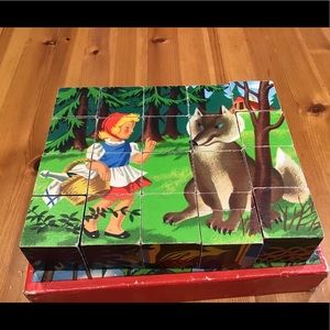 Vintage | Games | Vintage Block Puzzle Fairy Tales Made In ...